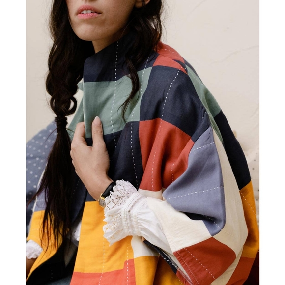 Kooky's Kloset | Jackets & Coats | Quilted Multicheck Cocoon Jacket ...